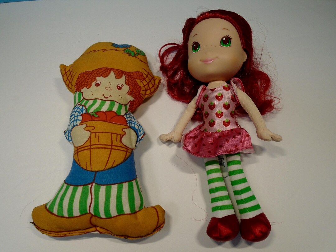 STRAWBERRY SHORTCAKE DOLL and Huckleberry Pie Cloth Doll - Etsy