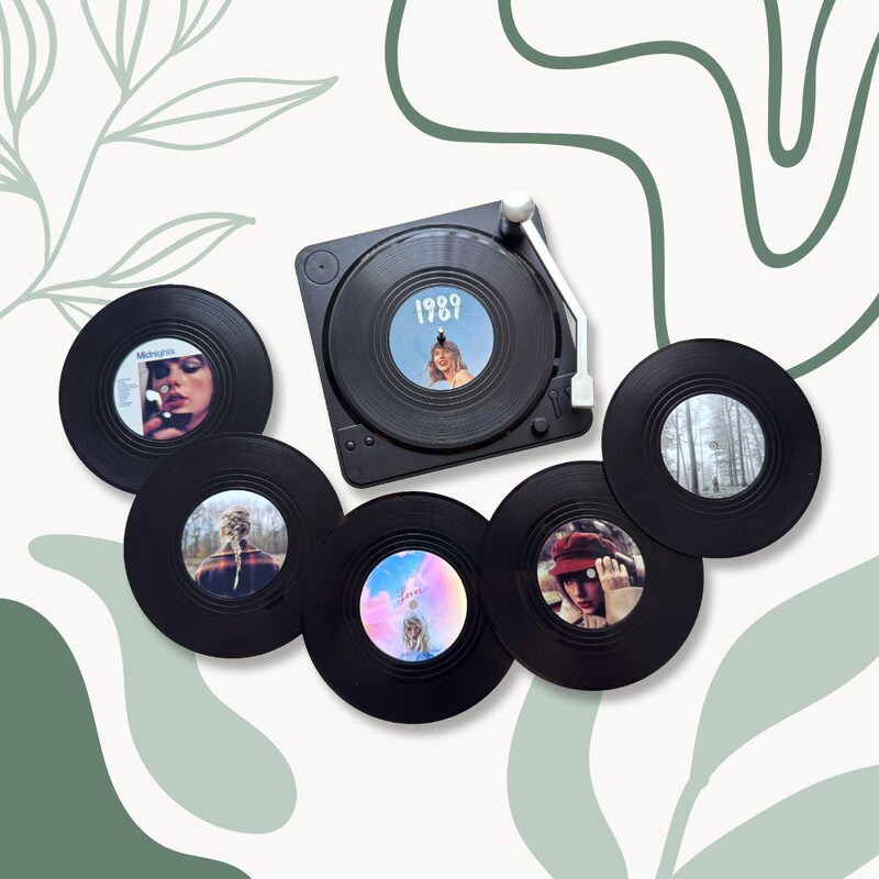 Vinyl Coasters - Etsy