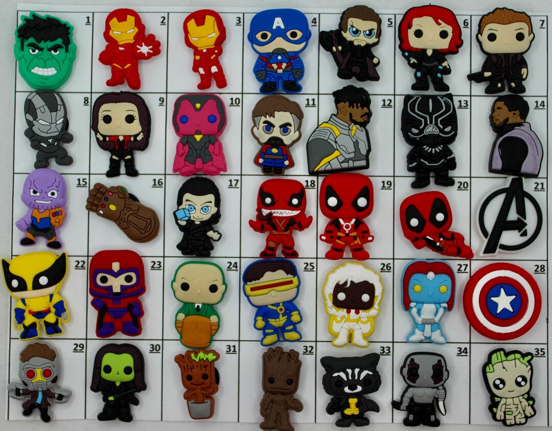 Superhero Shoe Charms. Hero Shoe Charm. Super Heroes Shoe Charms. Cute ...