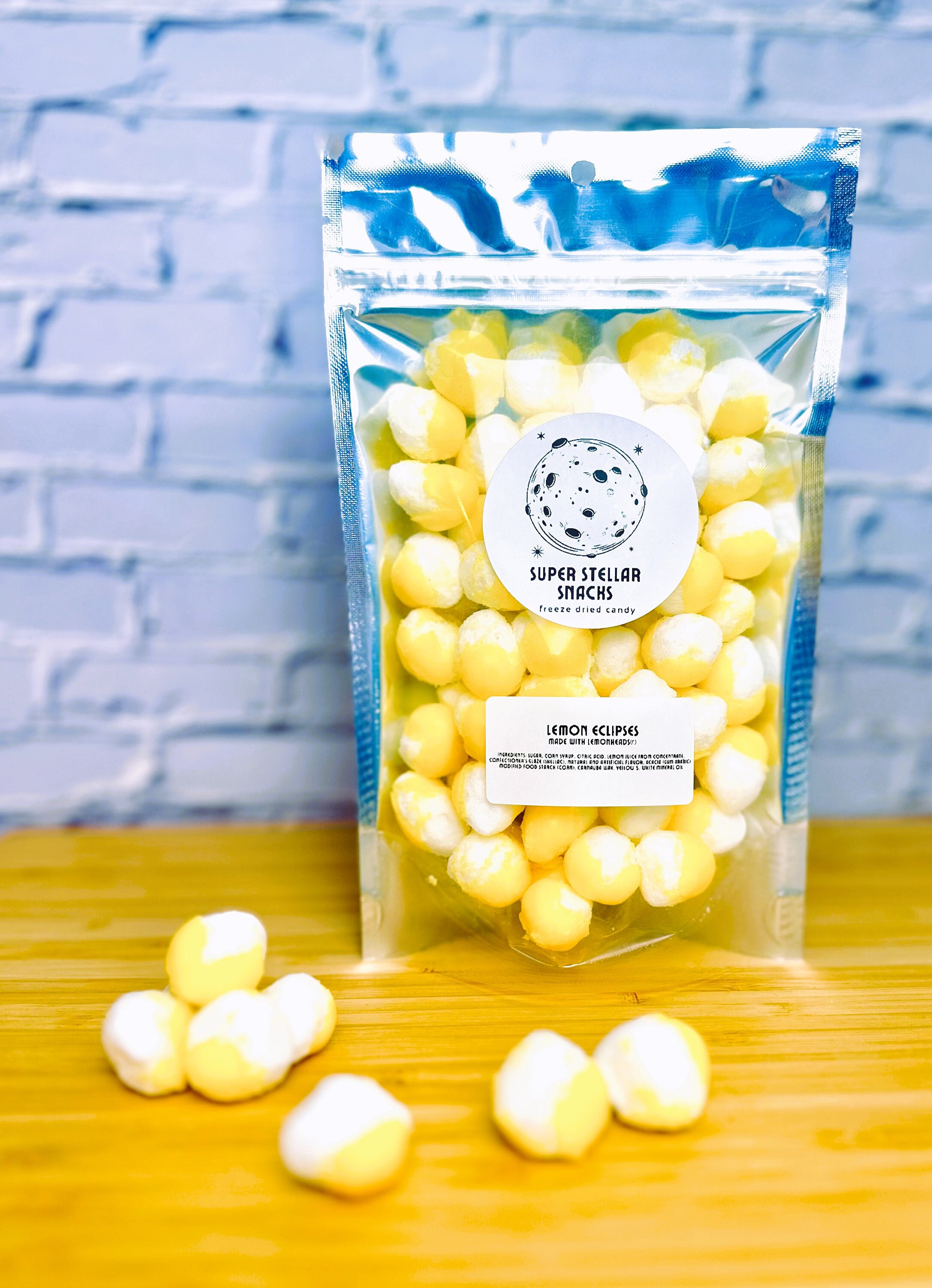 Freeze Dried Sour Lemon Eclipses Candy | FREE SHIPPING Option | Crunchy ...