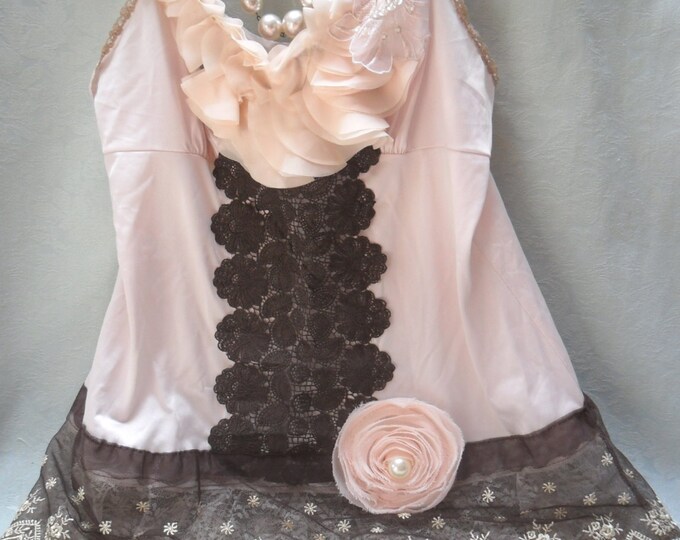 TUNIC Top Cami Romantic Tank Whimsical Fairylike Boho Fairy Princess ...