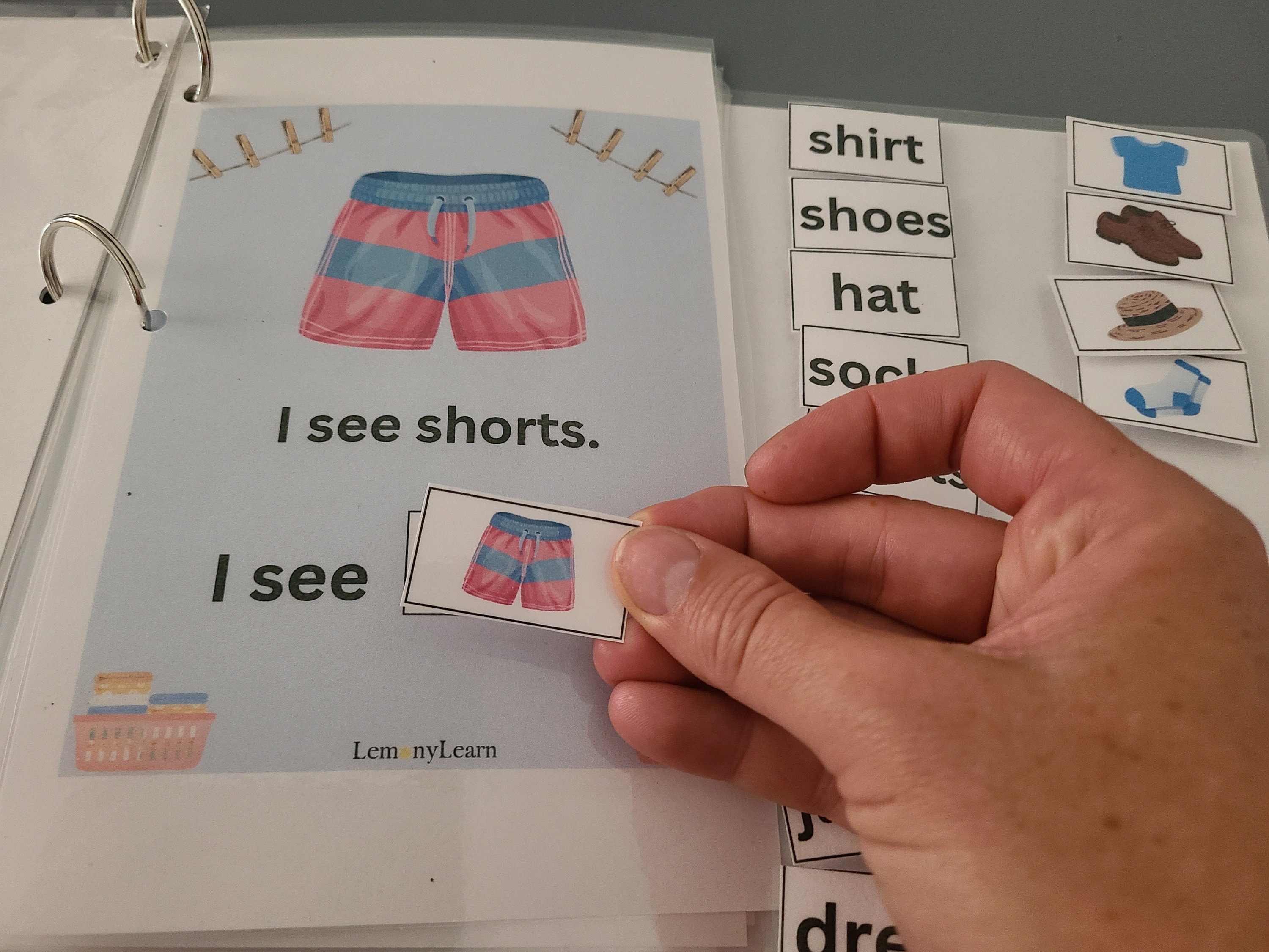 Interactive Book: Clothing, Preschool Printable, Special Education ...