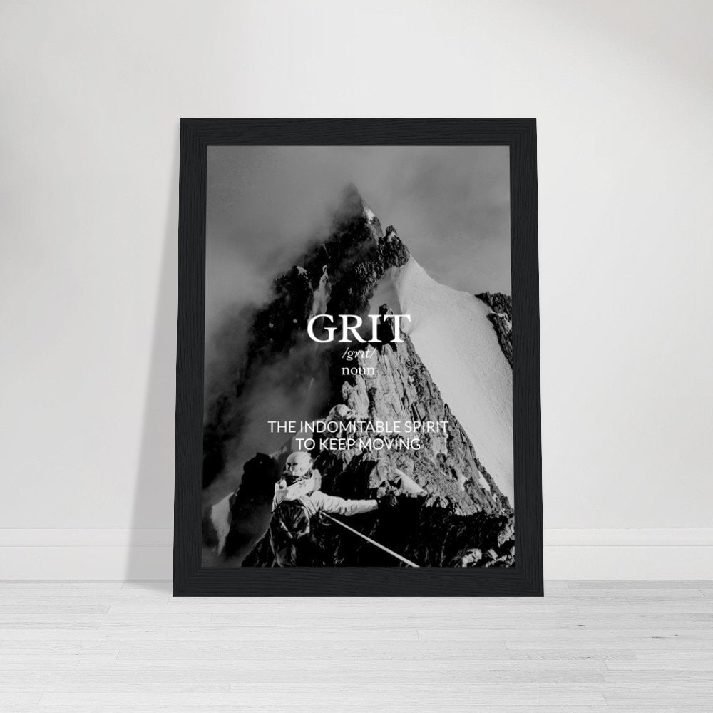 Motivational Poster Grit Definition Image Framed Wall Art - Etsy