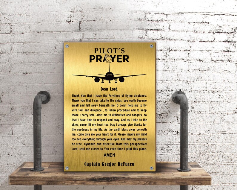 First Solo Flight Commemorative Plaque: Personalized Pilot Gift - Etsy UK