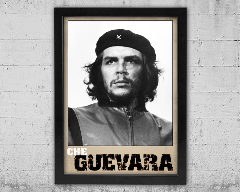 Che Guevara Iconic Portrait Framed Canvas Print: Unique Wall Art Decor ...