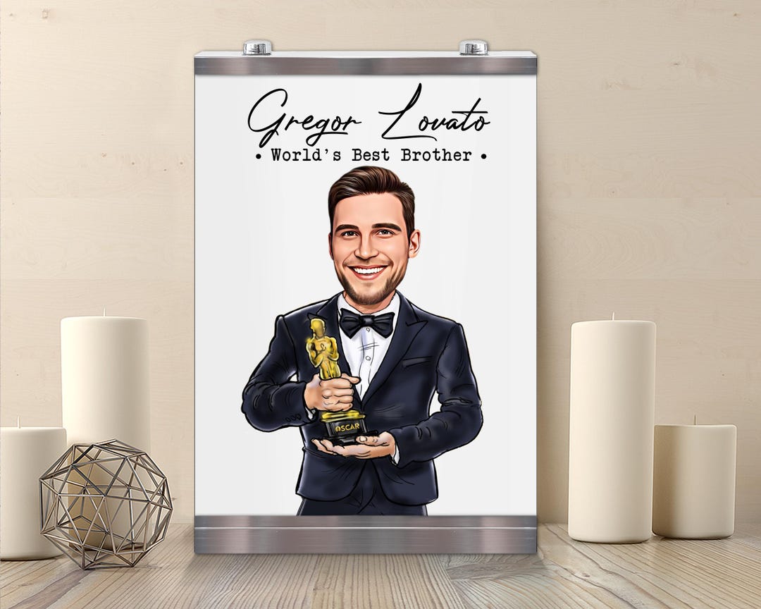 Caricature Plaque, Personalised Cartoon Oscars Award Plaque, Customized ...