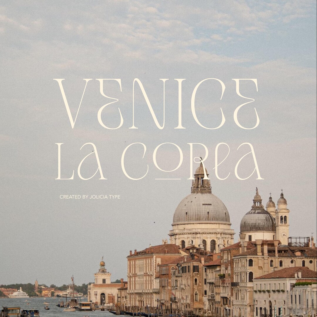 Venice La Corla Elegant Serif Font: Branding & Invitation Font - Etsy