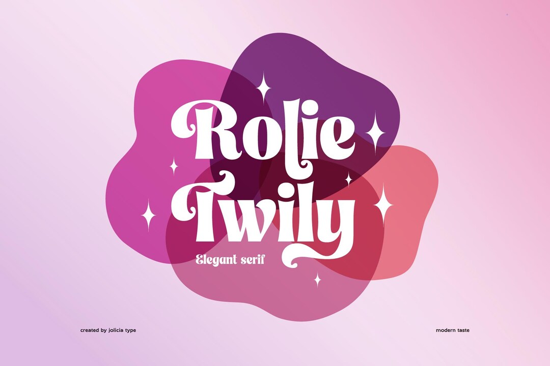 Rolie Twily Font: Curly Modern Serif (OTF, TTF, WOFF2) - Etsy