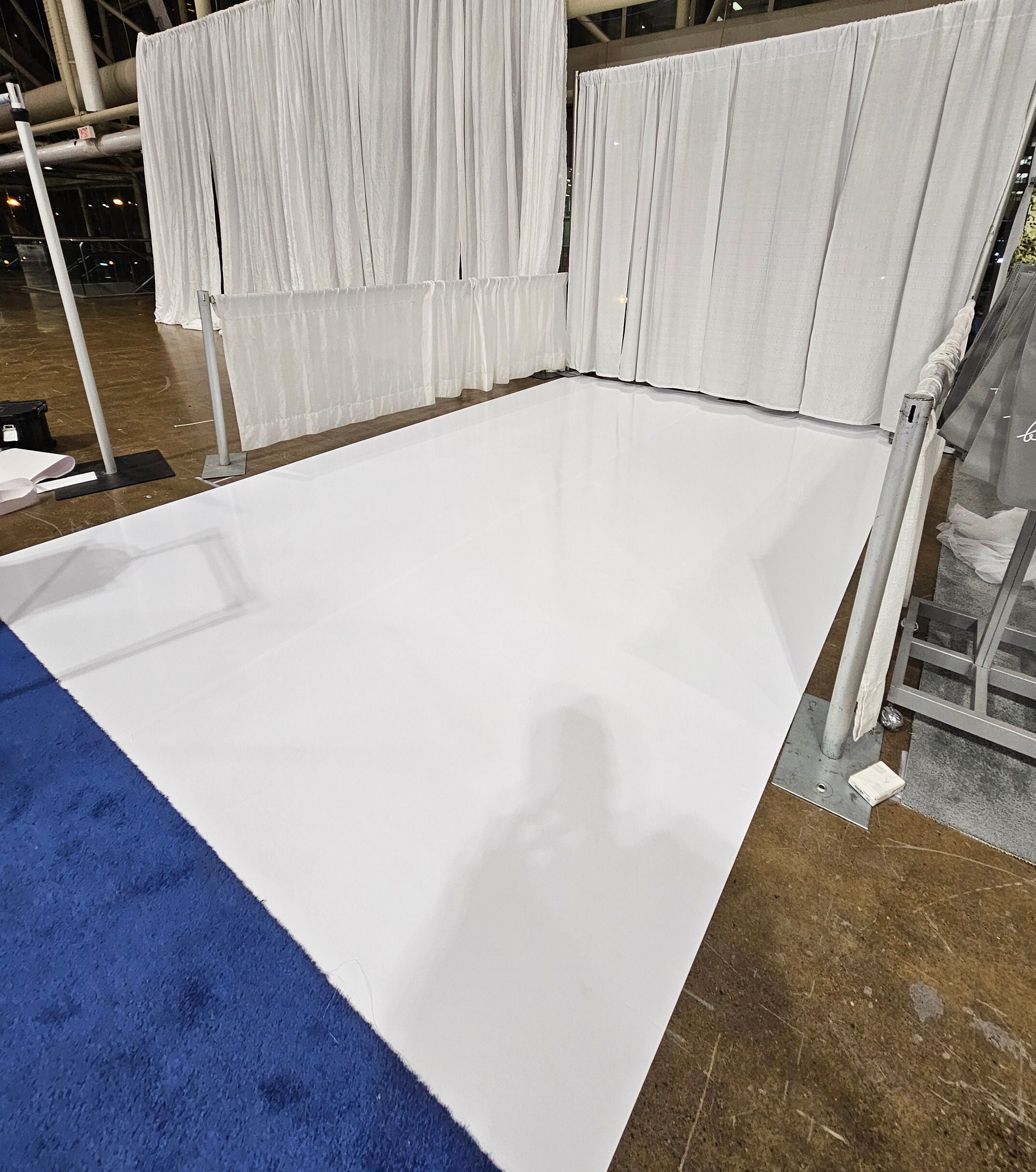 Removable White Vinyl Floor Wrap – Custom Length for Wedding & Event ...
