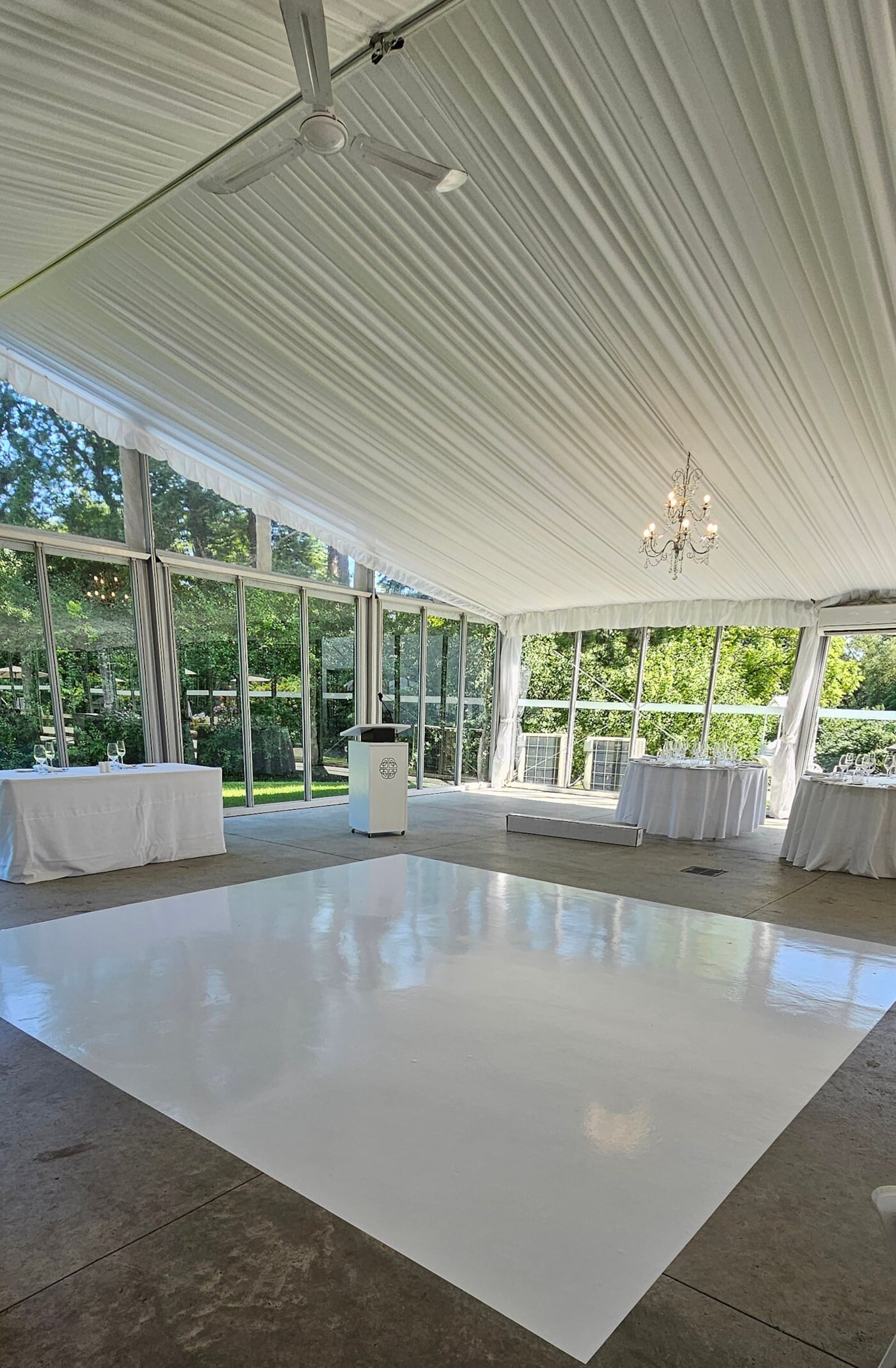 Event Floor Vinyl Wrap – White Aisle Runner & Dance Floor Custom Cut to ...