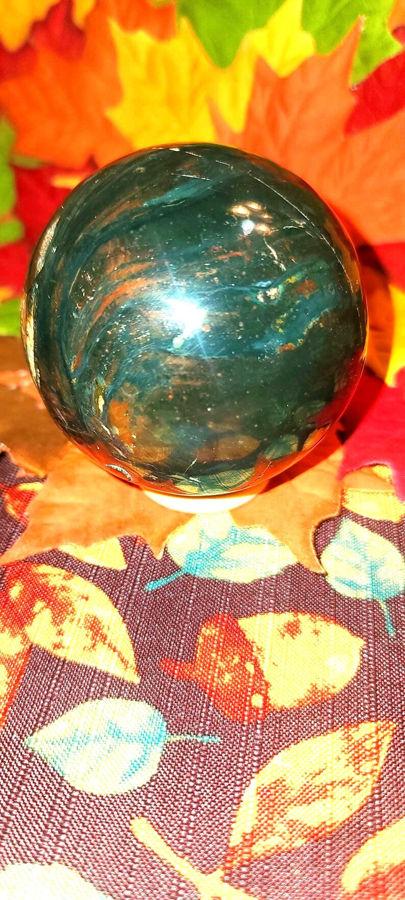 Blue Ocean Jasper Sphere - Etsy