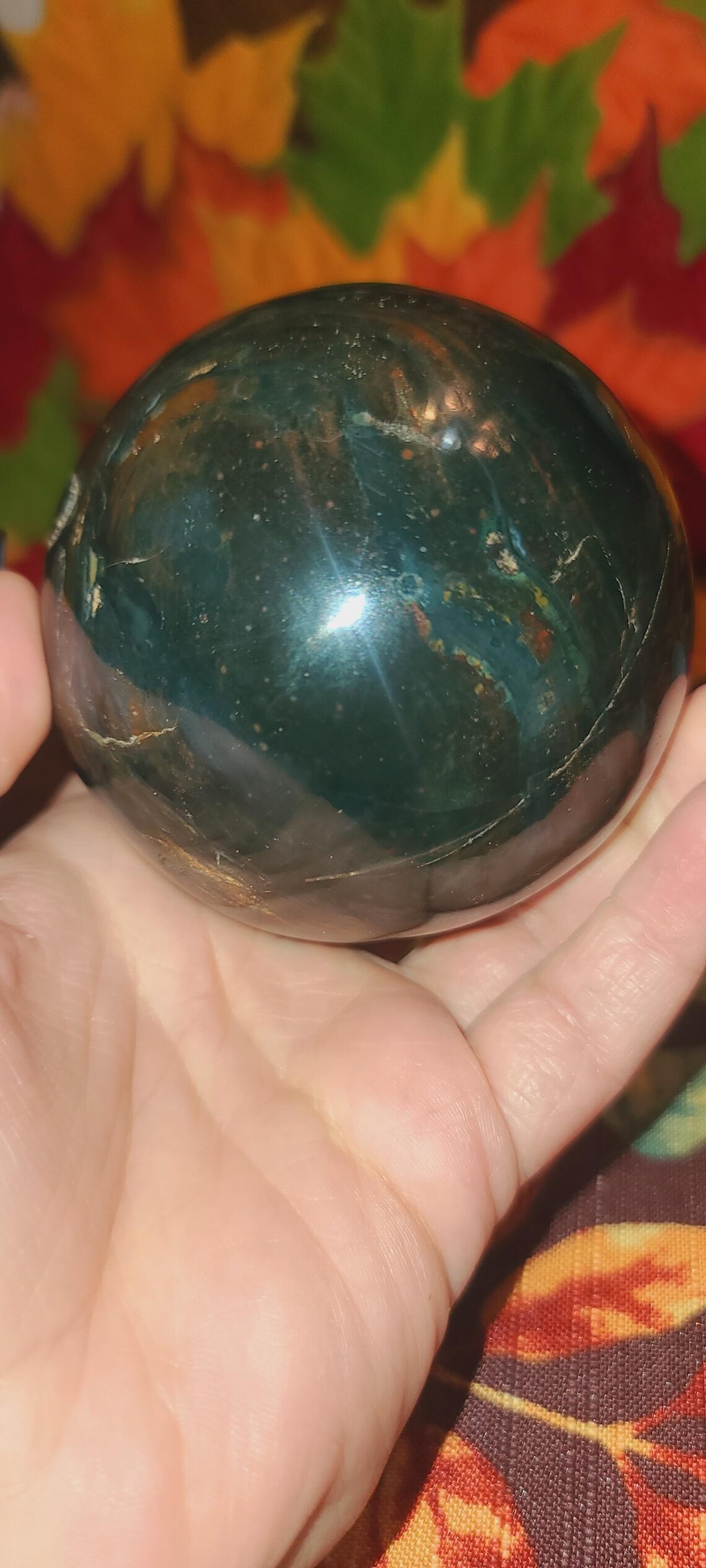 Blue Ocean Jasper Sphere - Etsy