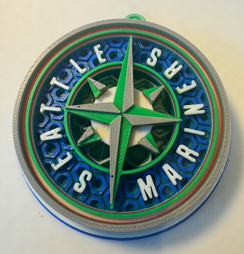 Seattle Mariners Christmas Ornament - 3D. Go Mariners!! - Etsy