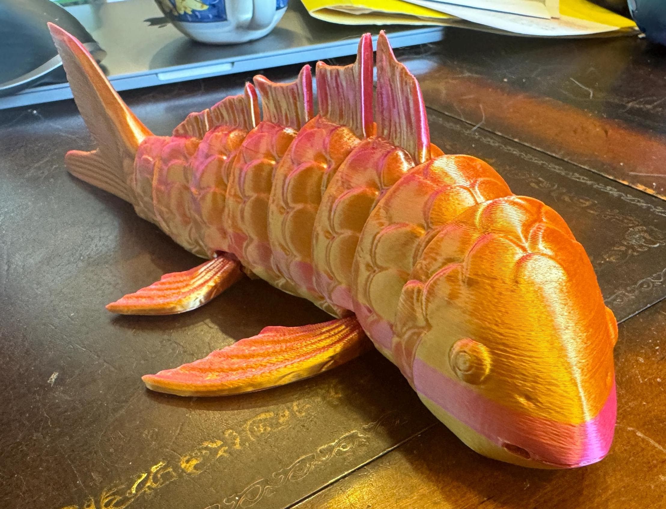 Articulated 3D Printed Koi Fish - Etsy