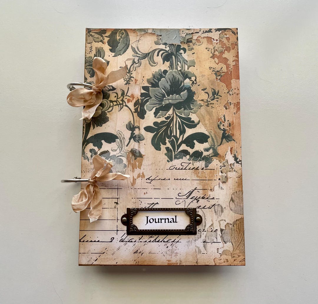 Handmade Vintage Style Journal THE BLUES With Coffee Dyed Papers ...