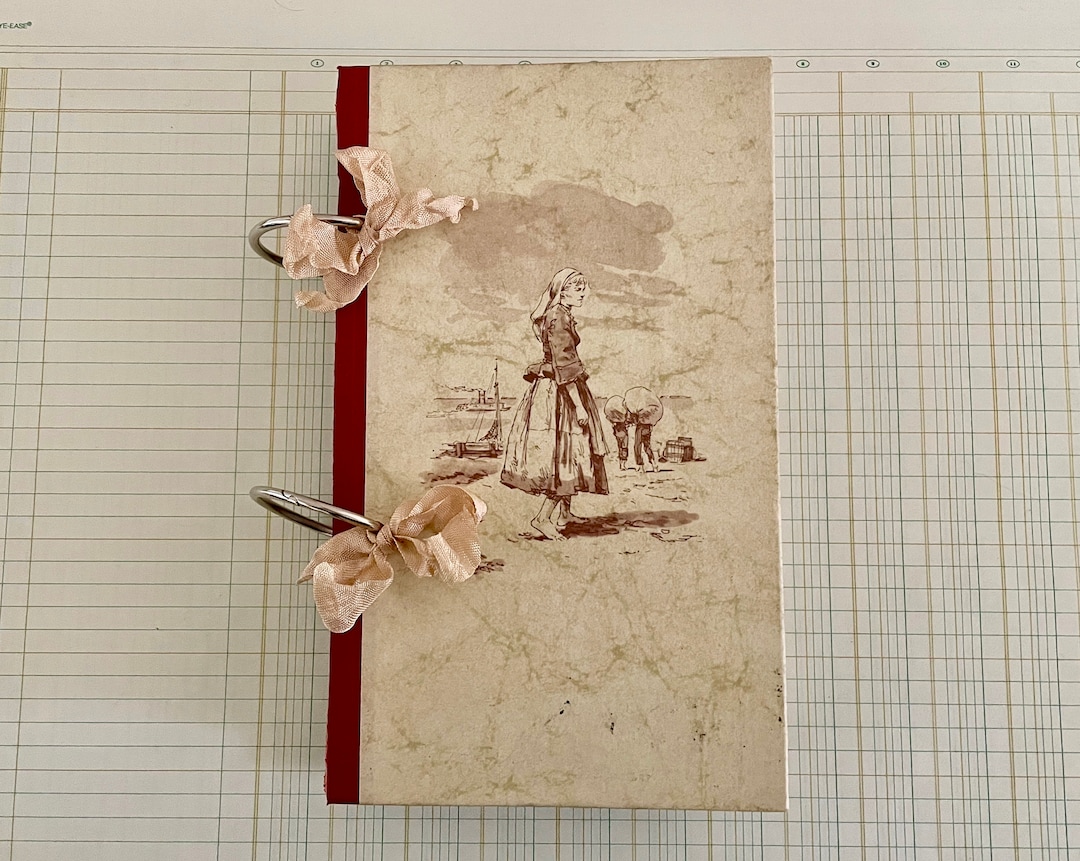 ON SALE! Handmade Vintage Style Journal Made With Vintage Book Cover ...