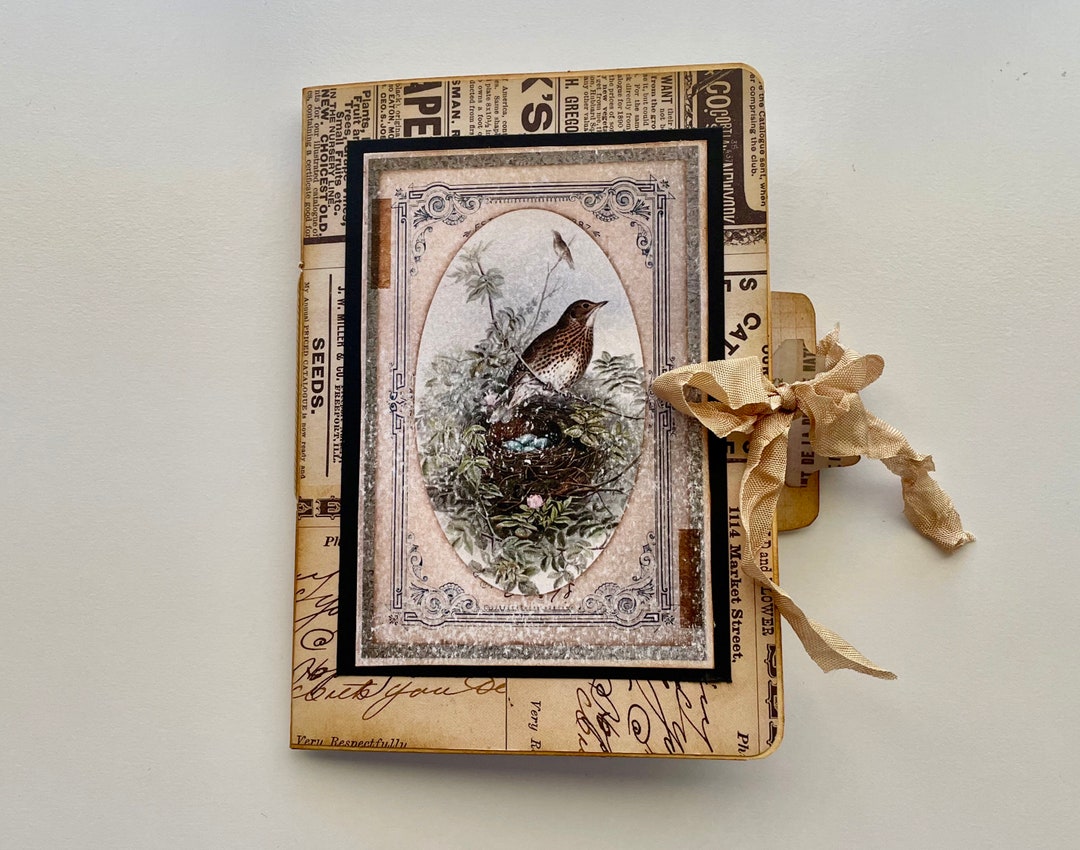 Handmade Vintage Style File Folder Style Small Journal - Etsy