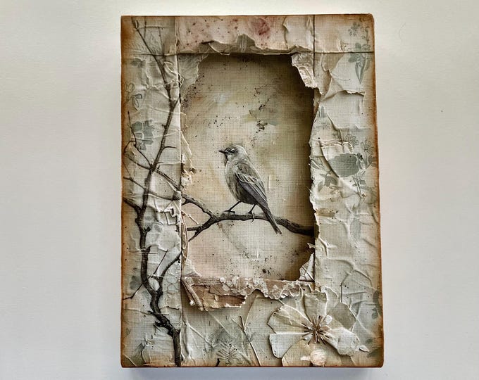 Handmade Shabby Vintage Style Altered Wood Plaque for Home Decor and ...