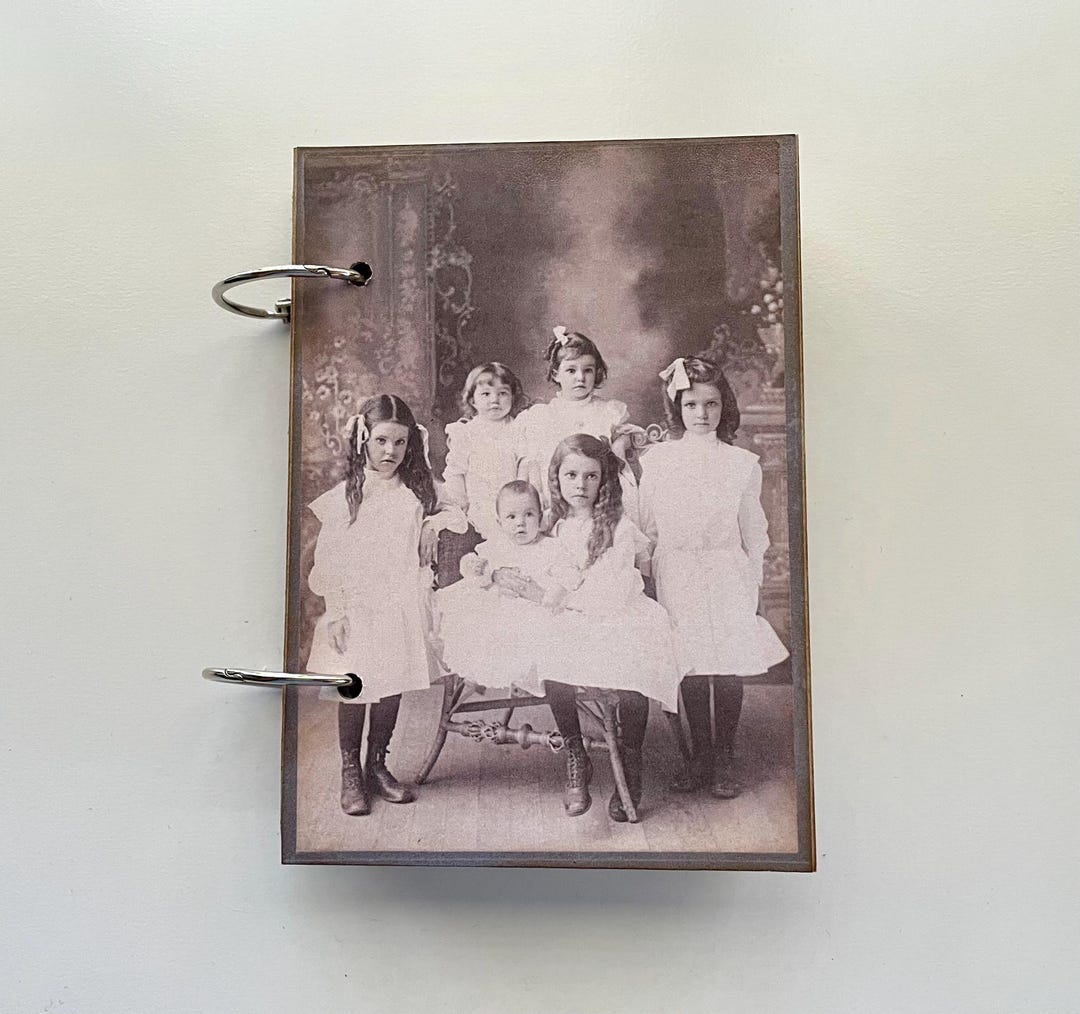 Handmade Vintage Style Small Hard Cover Journal With Handmade Pockets ...