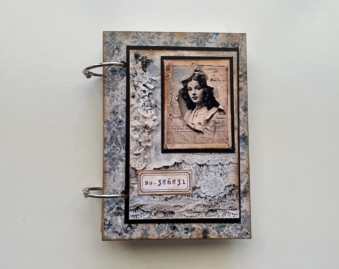 Handmade Vintage Style Small Journal With Coffee Dyed Papers, Pockets ...