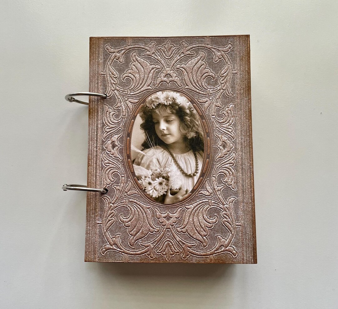 Handmade Vintage Style Thick and Chunky Hard Cover Journal With Vintage ...
