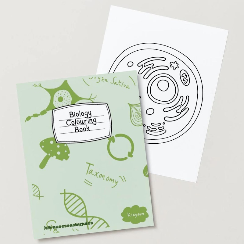 Biology Coloring Book - Etsy