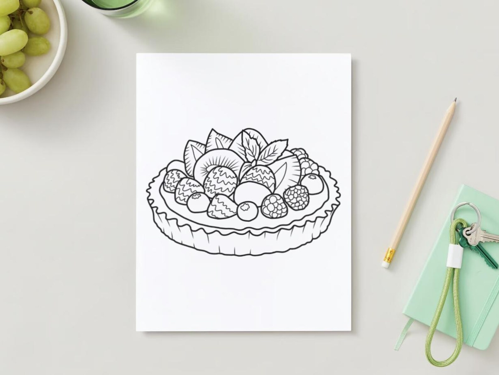 Printable - Large Print Baker Colouring Book - Etsy