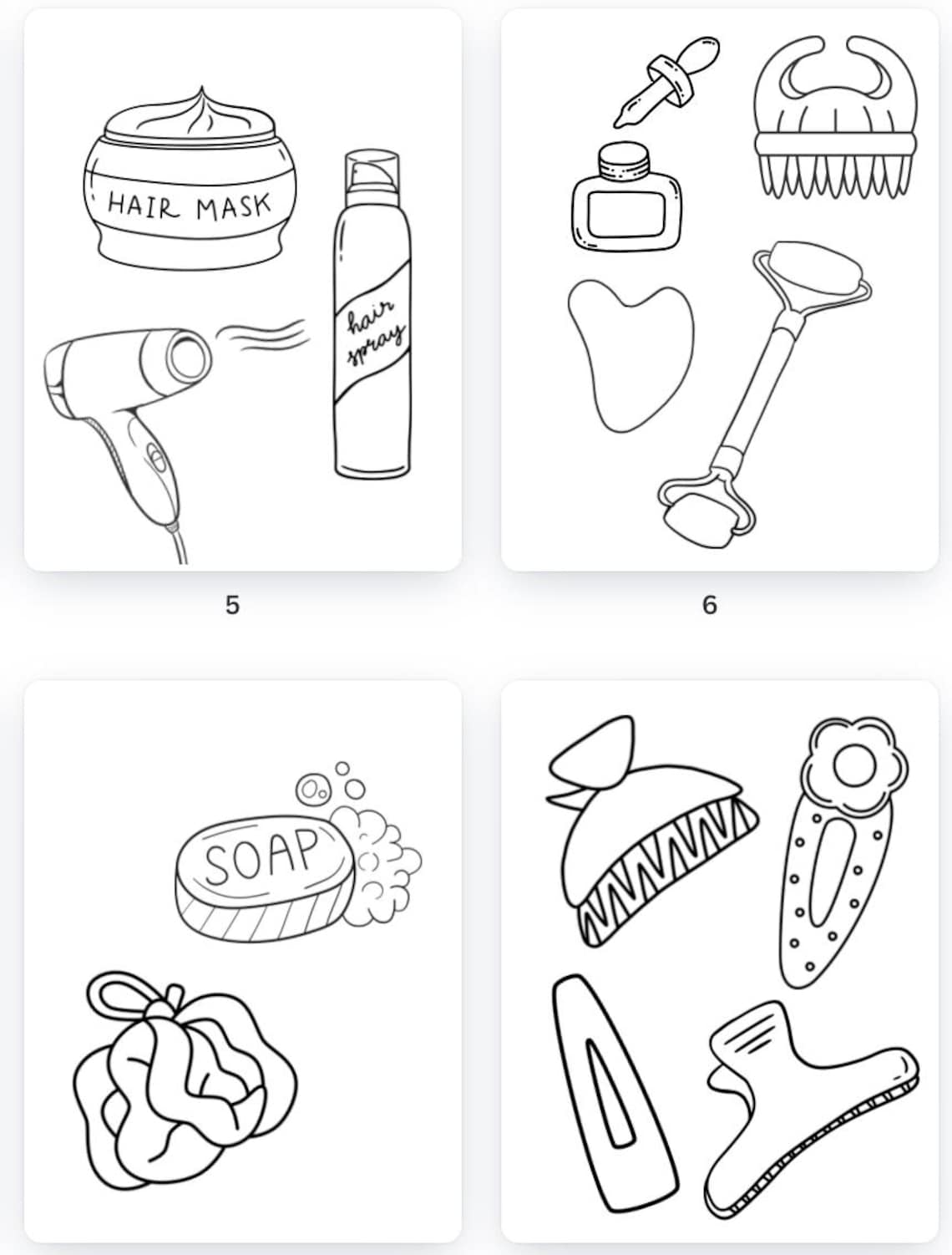 Imprimable - livre de coloriage esthétique Clean Girl - Etsy France