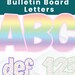 Pastel Rainbow Bulletin Board Letters, Rainbow A-Z Bulletin Board ...
