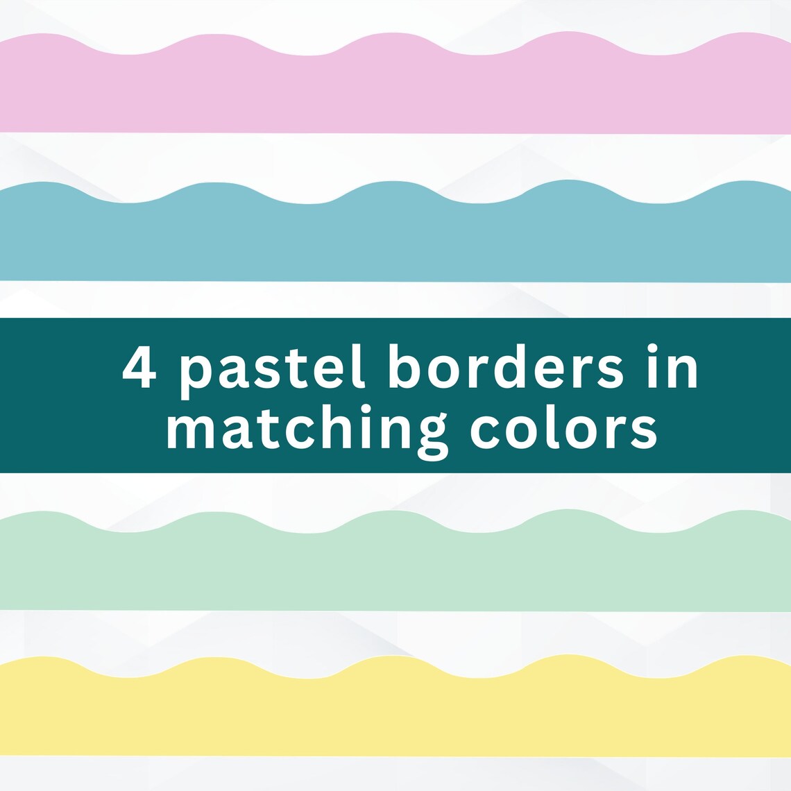 Pastel Bulletin Board Borders, Pastel Classroom Decor, Pastel Borders ...