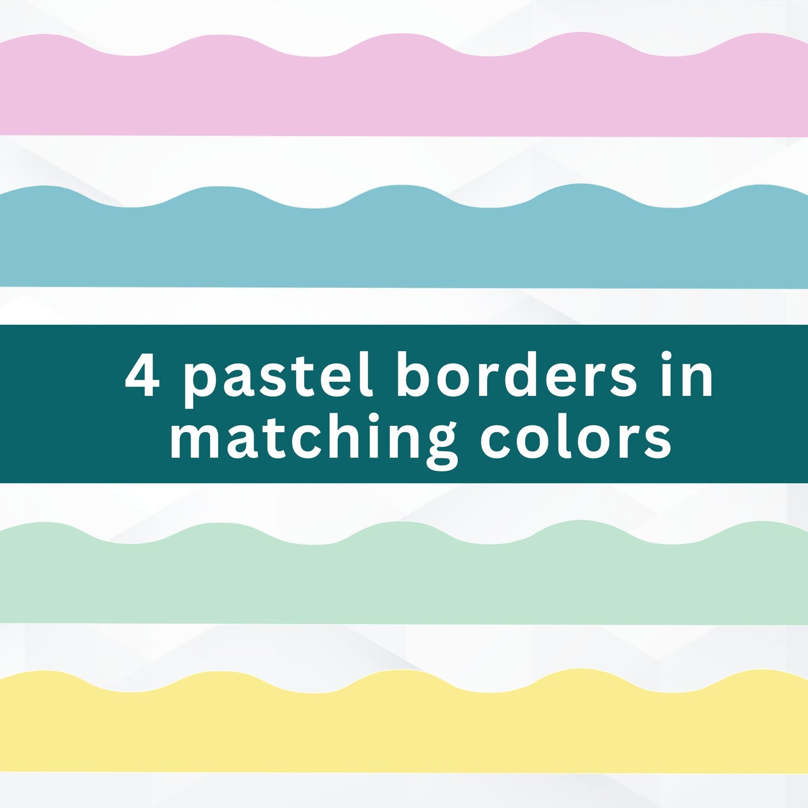 Pastel Bulletin Board Borders, Pastel Classroom Decor, Pastel Borders ...