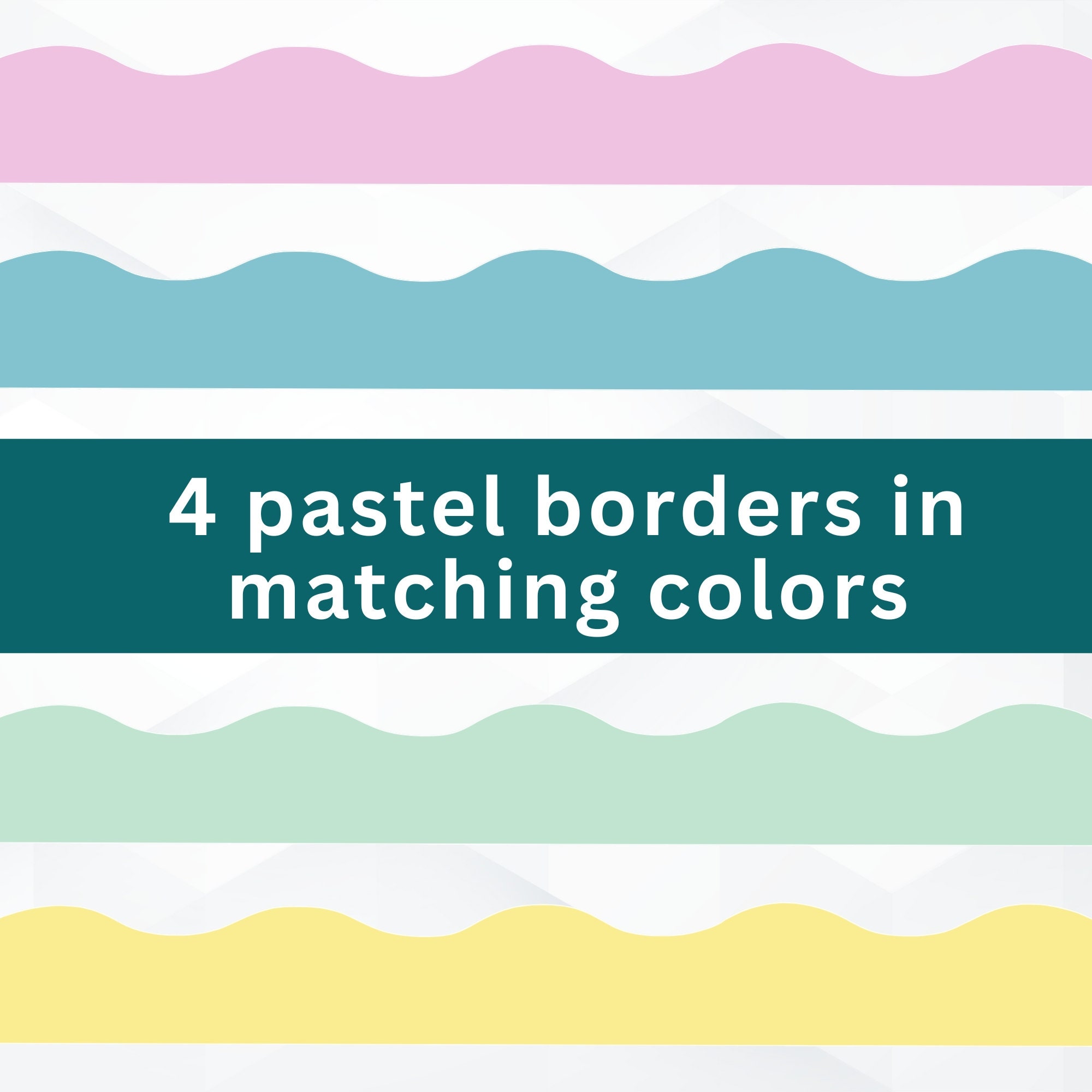 Pastel Bulletin Board Borders, Pastel Classroom Decor, Pastel Borders ...