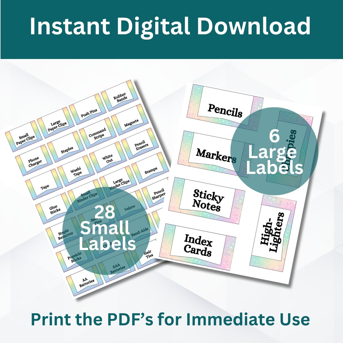 Teacher Toolbox Editable Labels, Pastel Design Editable Labels, Pastel ...