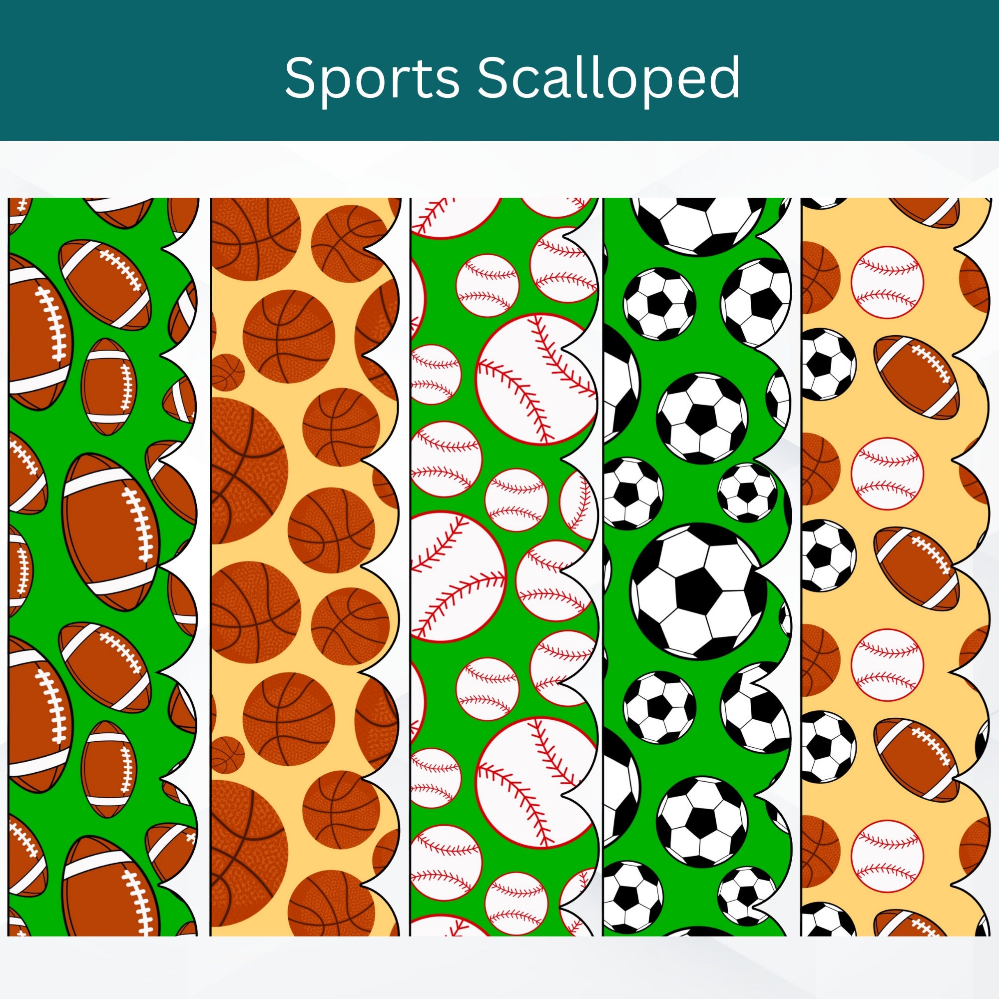 Sports Bulletin Board Border, Football Bulletin Board Border, Back to ...