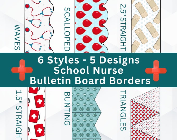 School Nurse Bulletin Board Border, Nurse Bulletin Board Border, Health ...