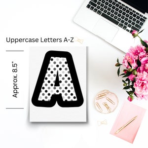 Black and White Classroom Decor, Printable Black and White Bulletin ...