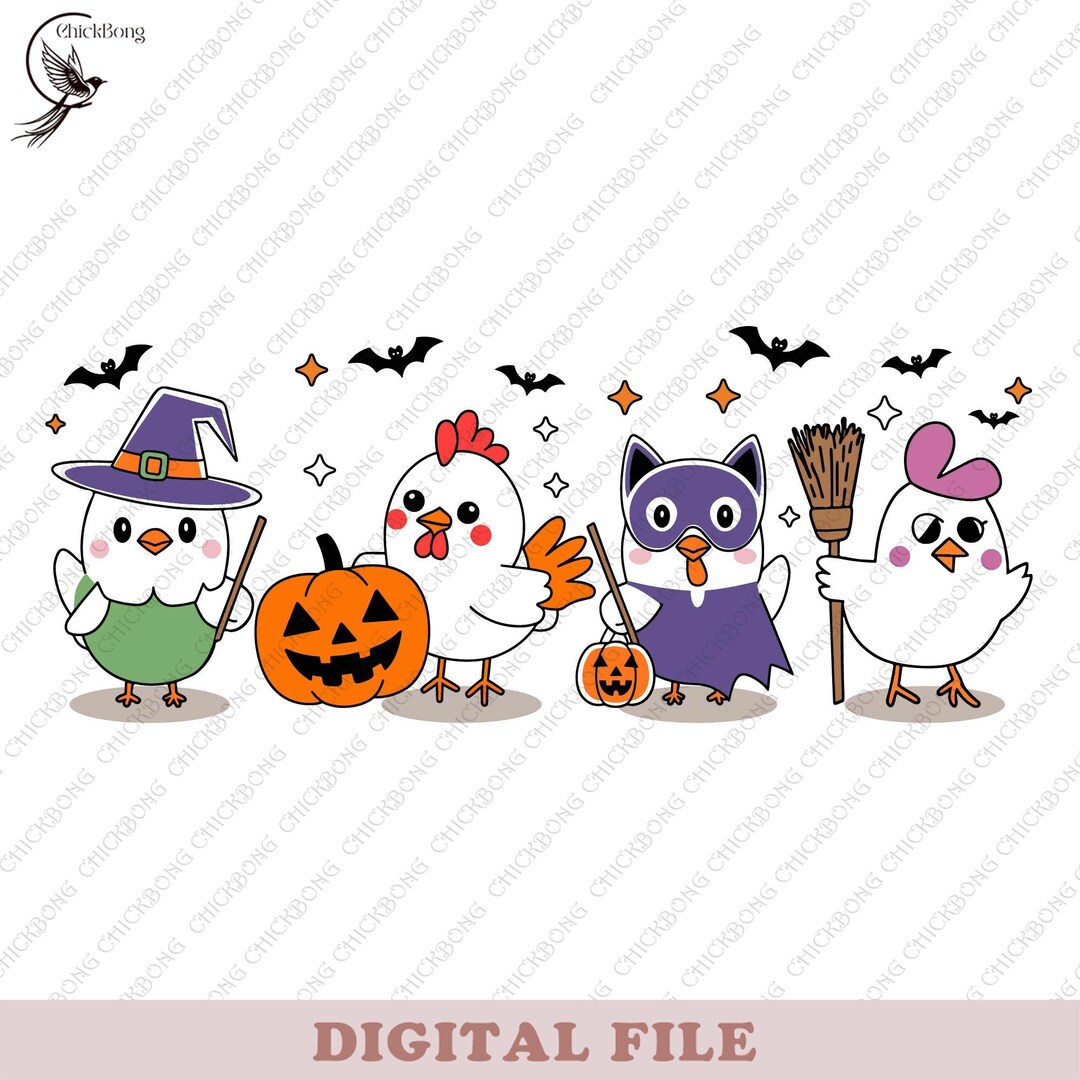 Chicken and Ghost Svg,halloween Svg, Halloween Animal Svg, Chicken Svg ...