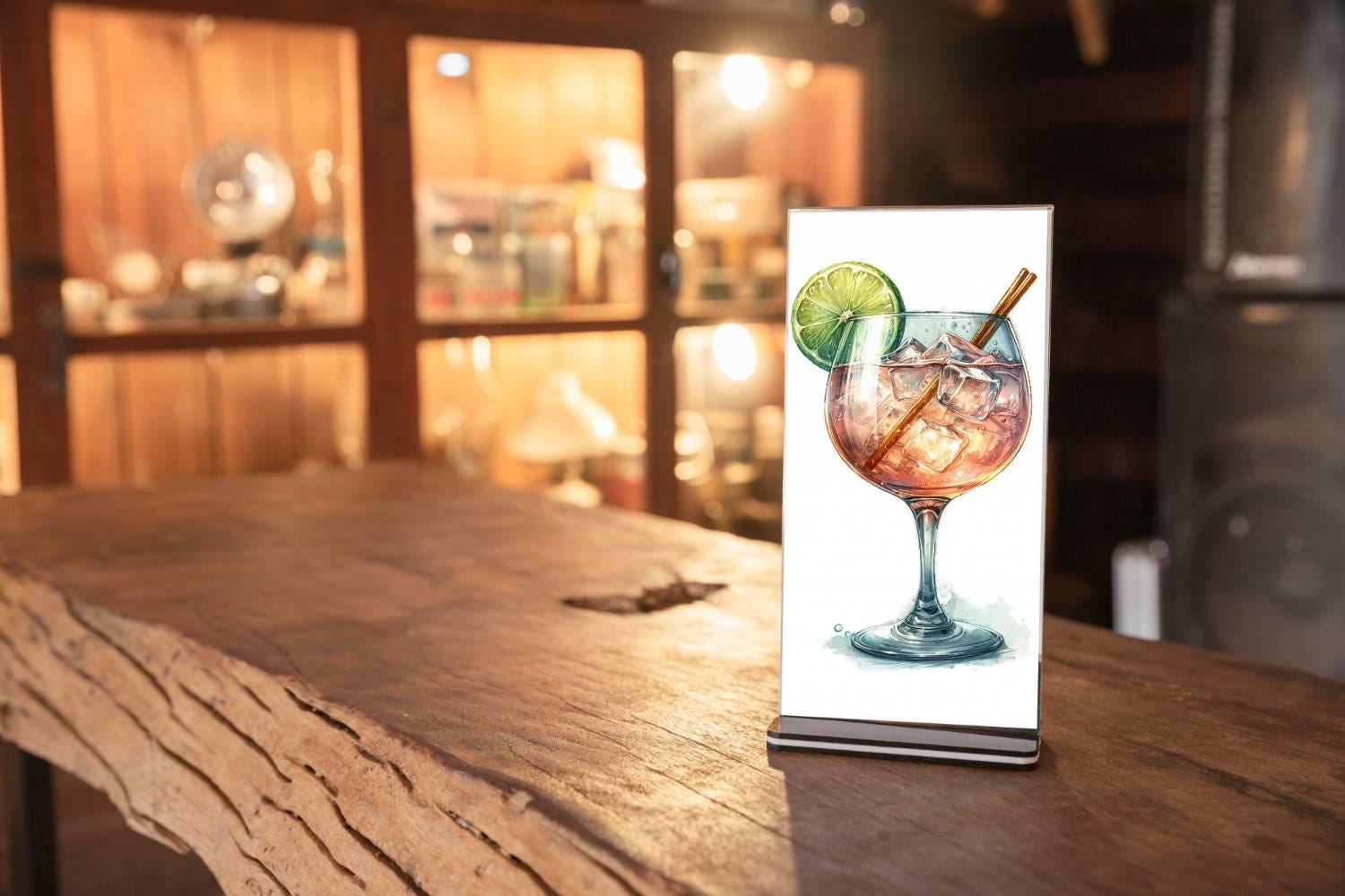 Watercolor Cocktail Clipart: Bar Cart Drink Illustrations (PNG) - Etsy