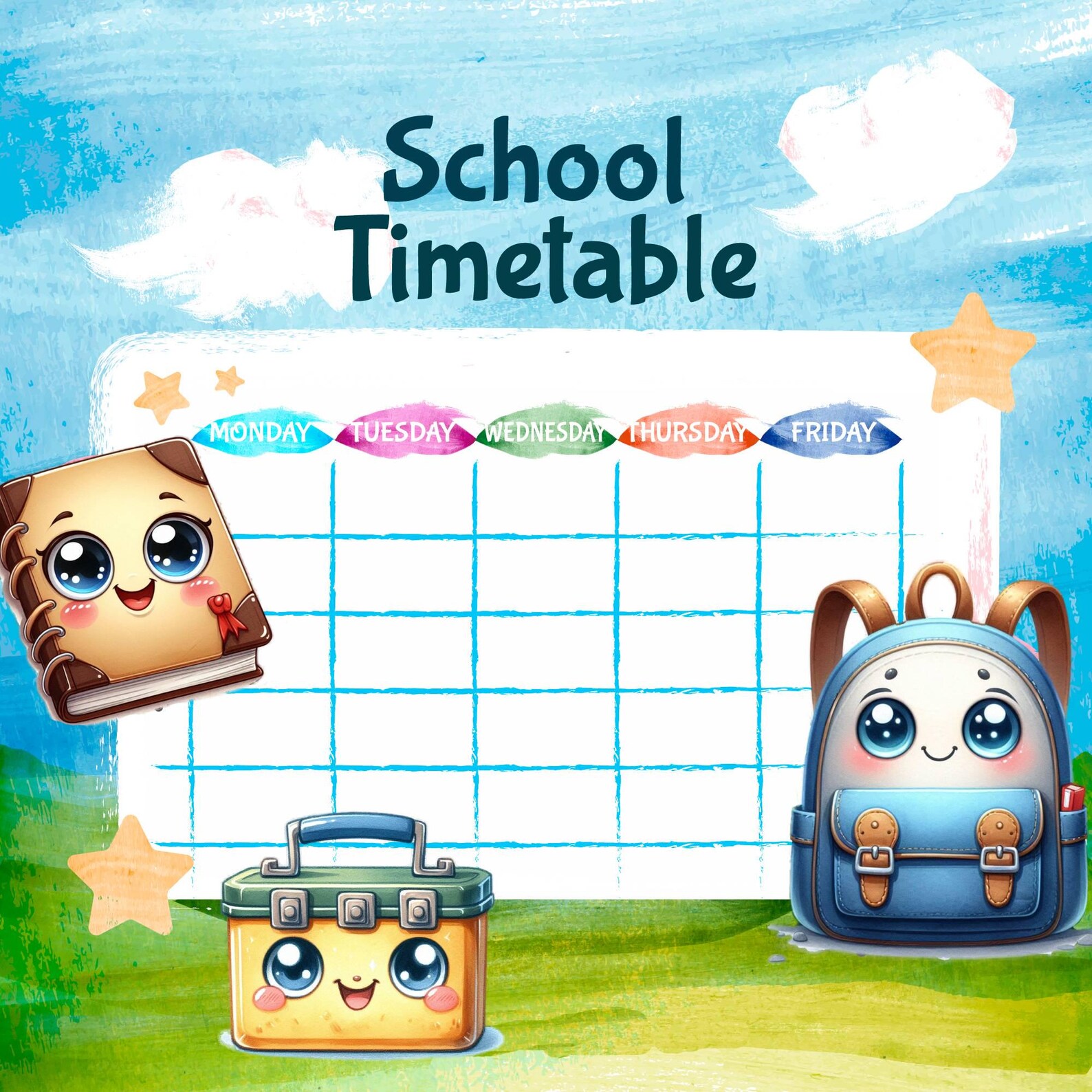 Watercolor School Clipart: Teacher Education 12 PNG (digital Download ...