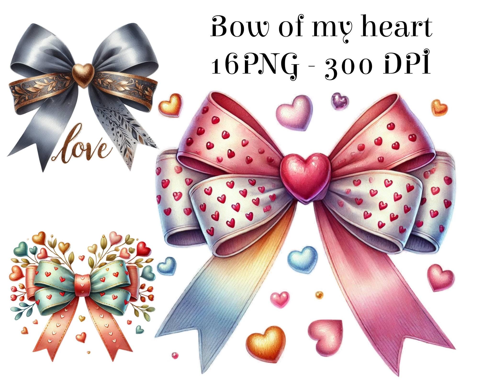 My Heart Bow - 16 PNG, Heart, Bow, Love, Decoration, Love, Valentine's ...