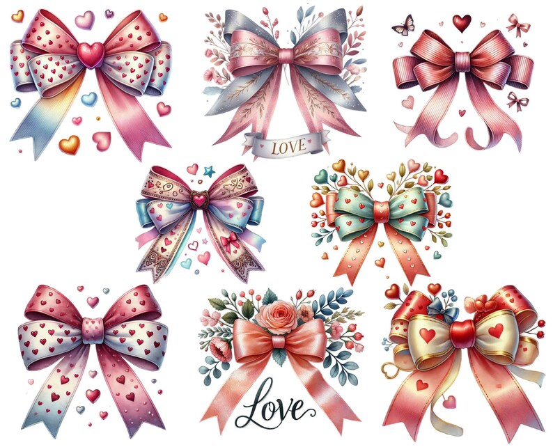 My Heart Bow - 16 PNG, Heart, Bow, Love, Decoration, Love, Valentine's ...