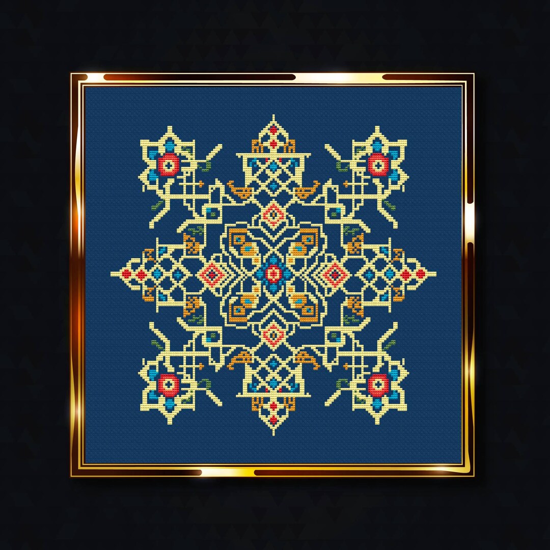 Oriental Motifs Cross Stitch Pattern Pdf, Unusual Embroidery Design ...