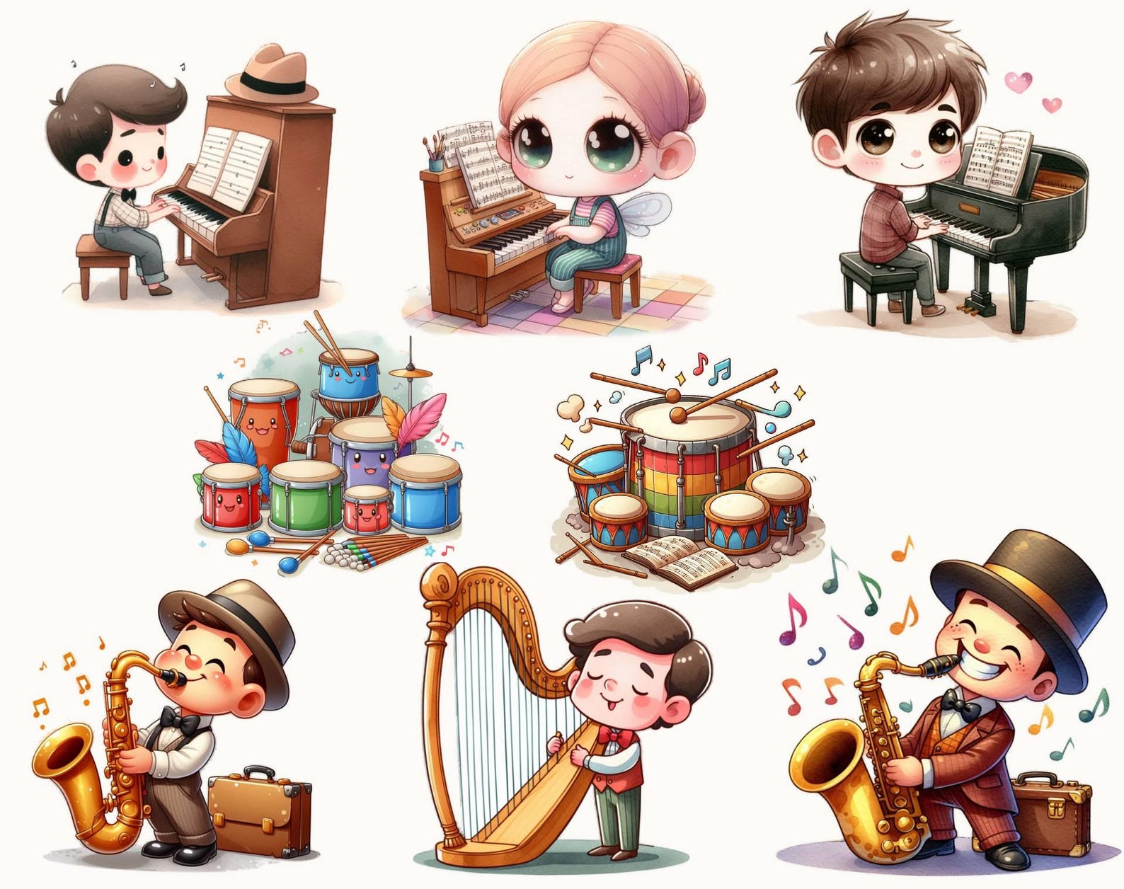 15 Png,musical Instruments Clipart Bundle,musical Instruments Png ...
