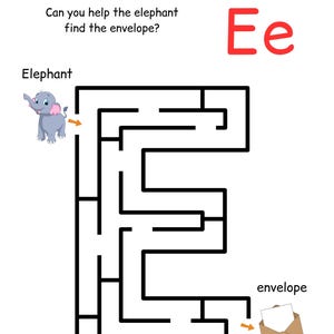 Alphabet Maze Printable | ABC Maze Activity for Kids | Educational ...