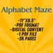 Alphabet Maze Printable | ABC Maze Activity for Kids | Educational ...