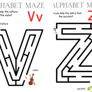 Alphabet Maze Printable | ABC Maze Activity for Kids | Educational ...