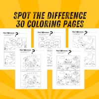 Spot the Difference Printable - the Snowman Family - Etsy