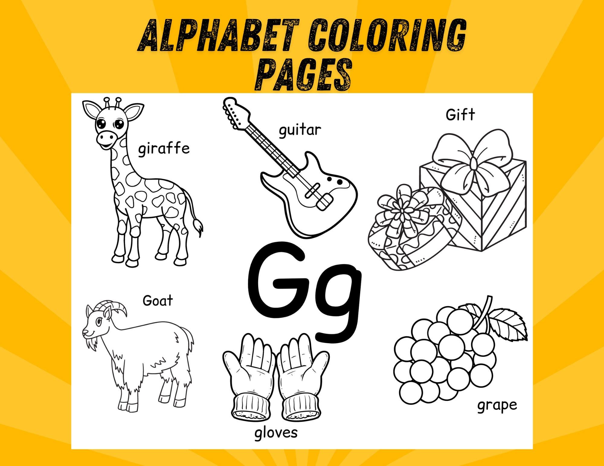 Printable Alphabet Coloring Pages for Kids | Fun ABC Learning Activity ...
