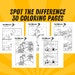 Spot the Difference With Coloring Pages for Kids, Fun & Educational ...