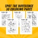 Spot the Difference With Coloring Pages for Kids, Fun & Educational ...